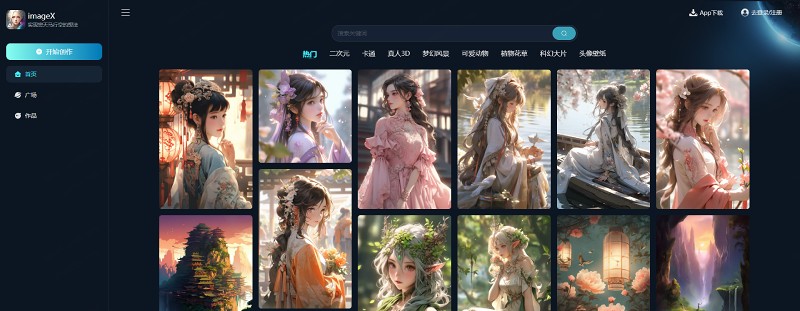 imageX - 通过简单的操作来创造复杂且独特的艺术作品 | AIGC工具导航